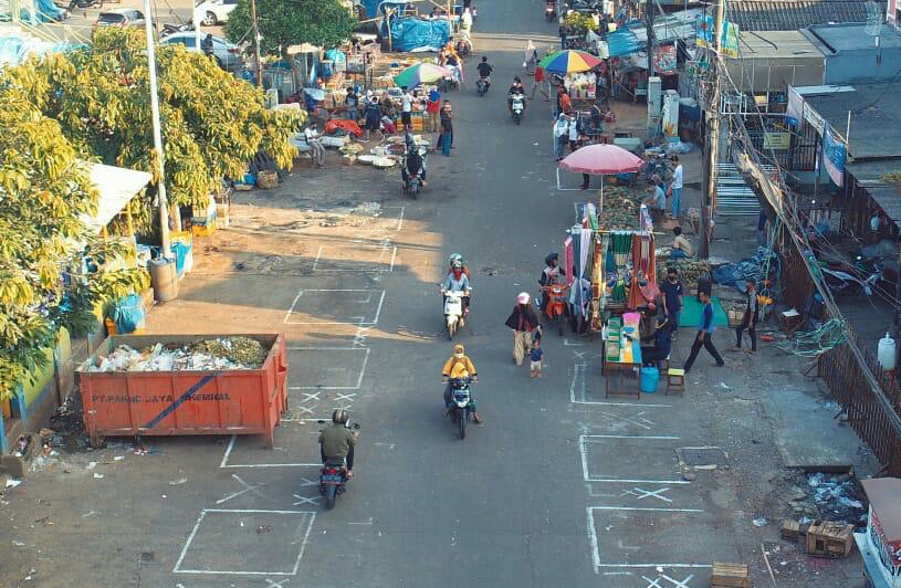 Pasar Anyar Tangerang Terapkan Physical Distancing – PalapaNews